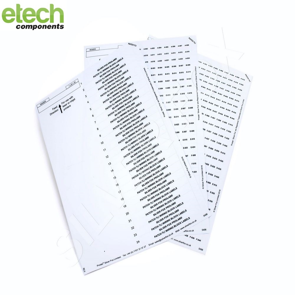 银狐Prolab接线板激光标签——E-Tech组件 - 万博手机版app下载安装