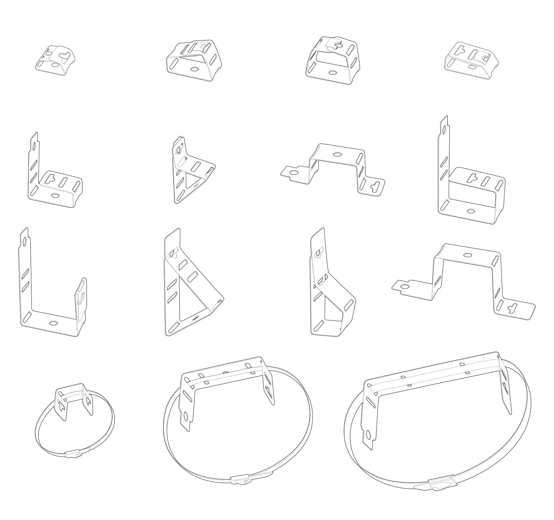 D-Line f - clip .安全- d防火额定柔性电缆固定件。E-Tech组件 - 万博手机版app下载安装